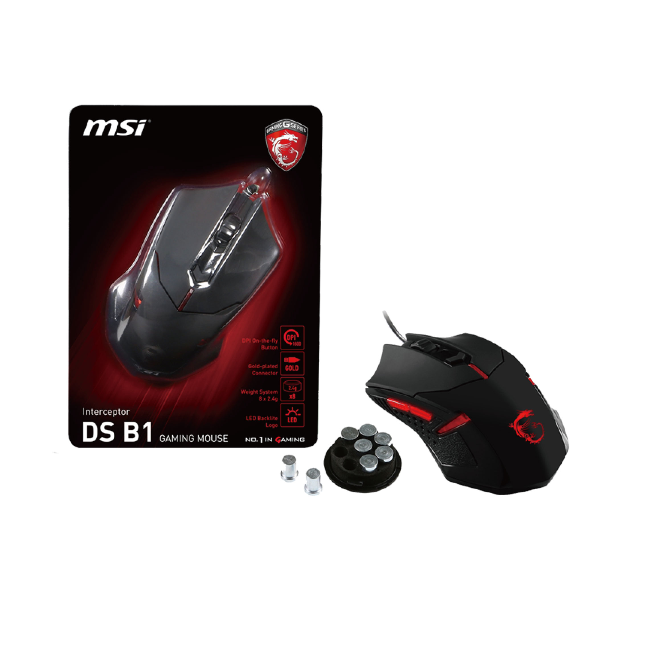 MSI INTERCEPTOR DS B1 GAMING MOUSE – New Century Tech