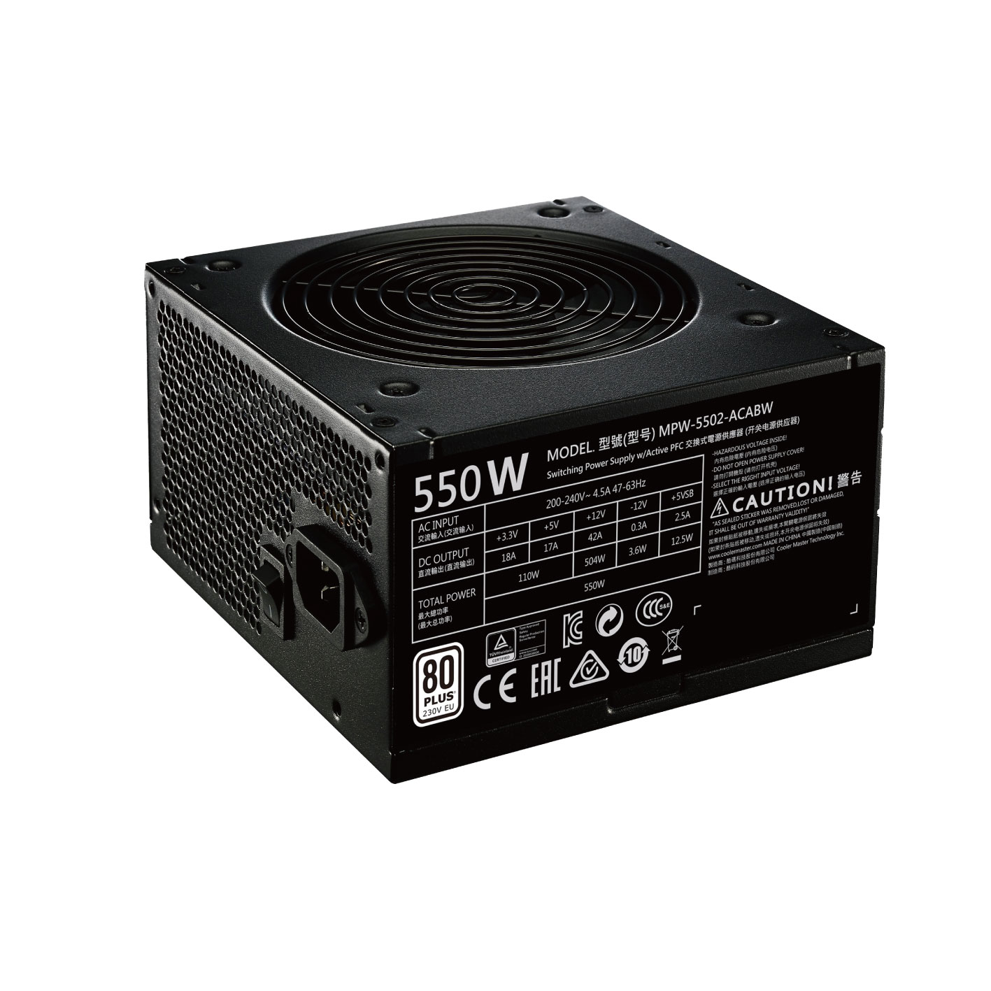 COOLER MASTER MWE 550 550W POWER SUPPLY – New Century Tech