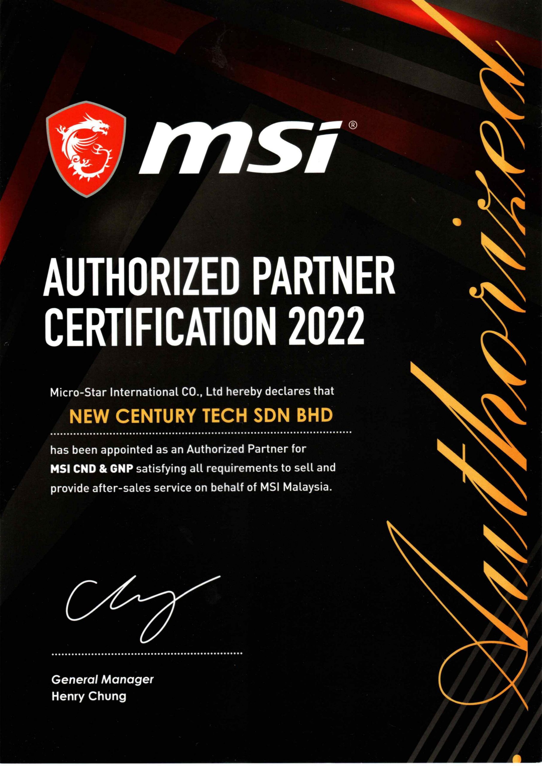 Msi – New Century Tech